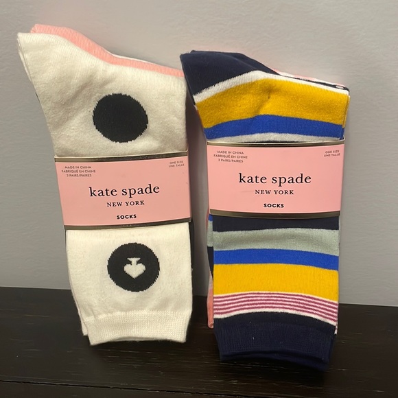 kate spade | Accessories | New Kate Spade Set Of Two Sock Sets | Poshmark